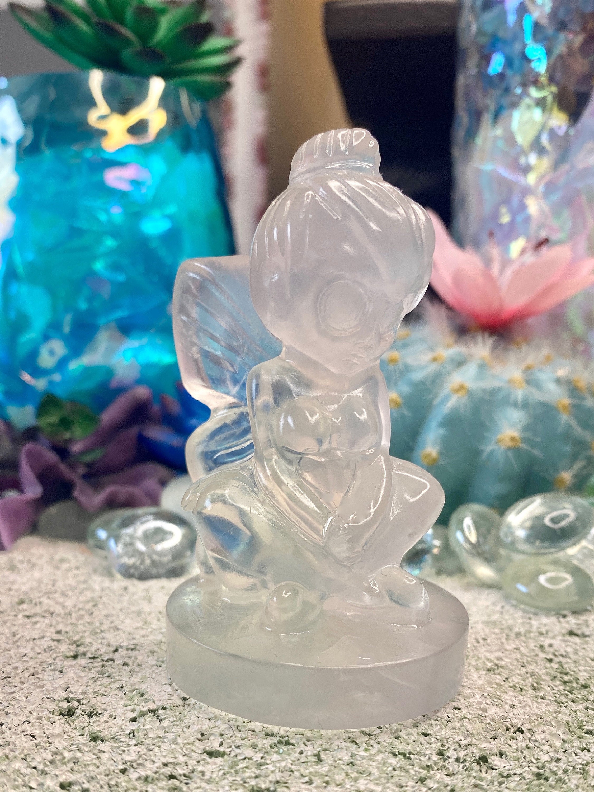 Fluorite Crystal Tinker Fairy Faerie Crystal Fairy Woodland | Etsy
