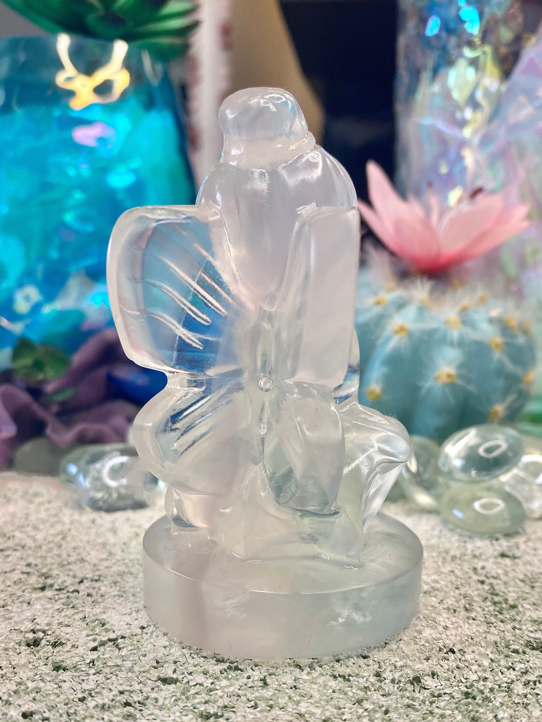 Fluorite Crystal Tinker Fairy Faerie Crystal Fairy Woodland | Etsy