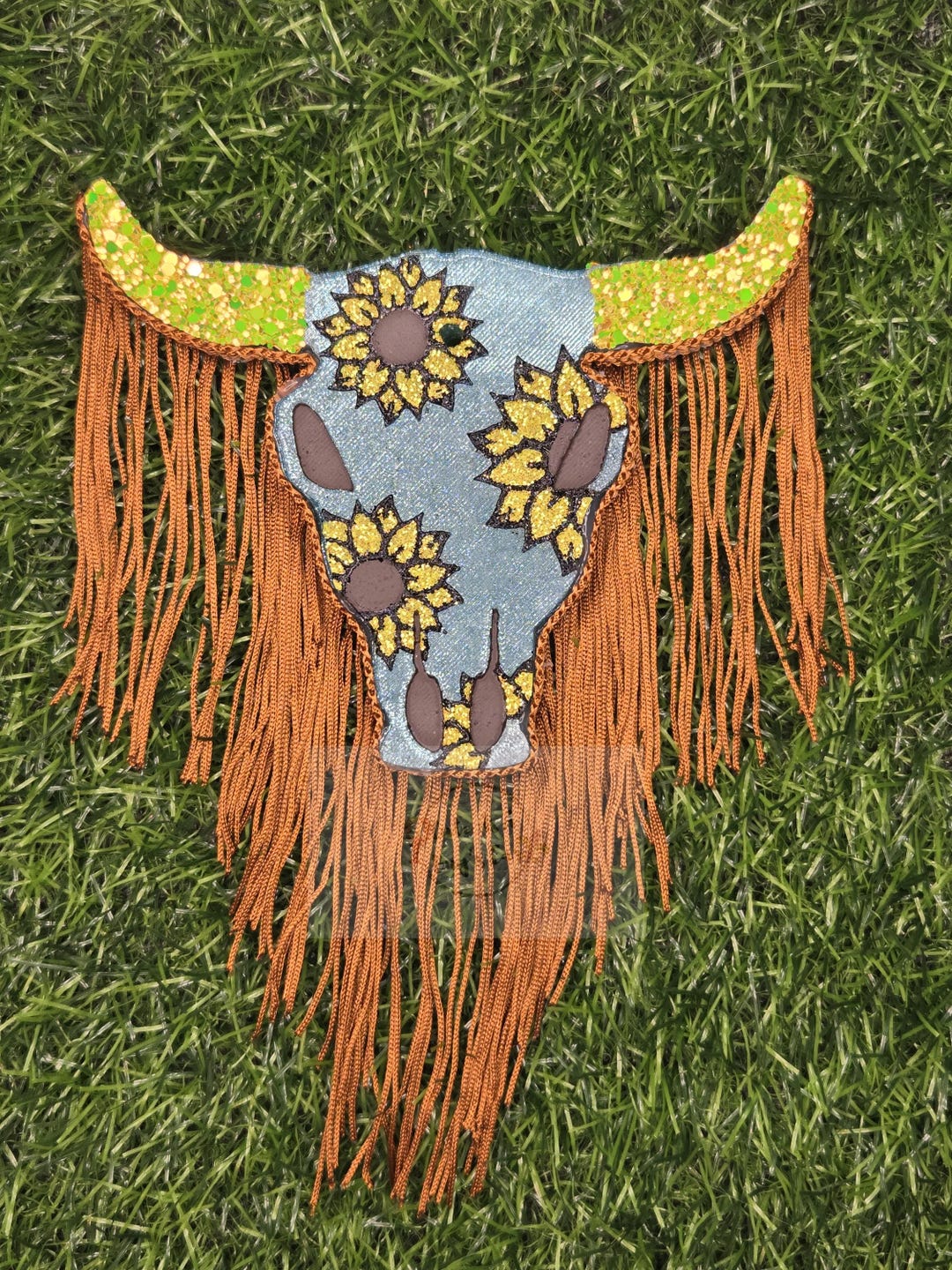 Sunflower Bull Skull Freshie - Etsy