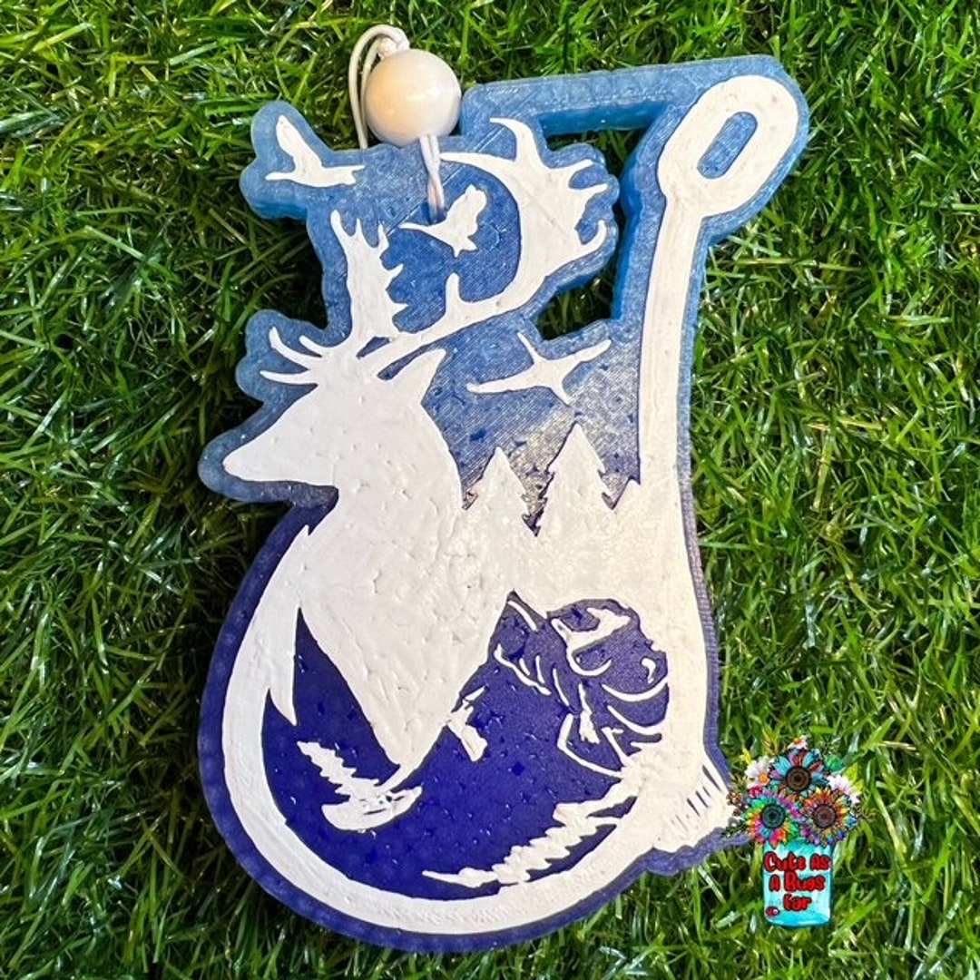 Deer and Fish Hook Freshie - Etsy