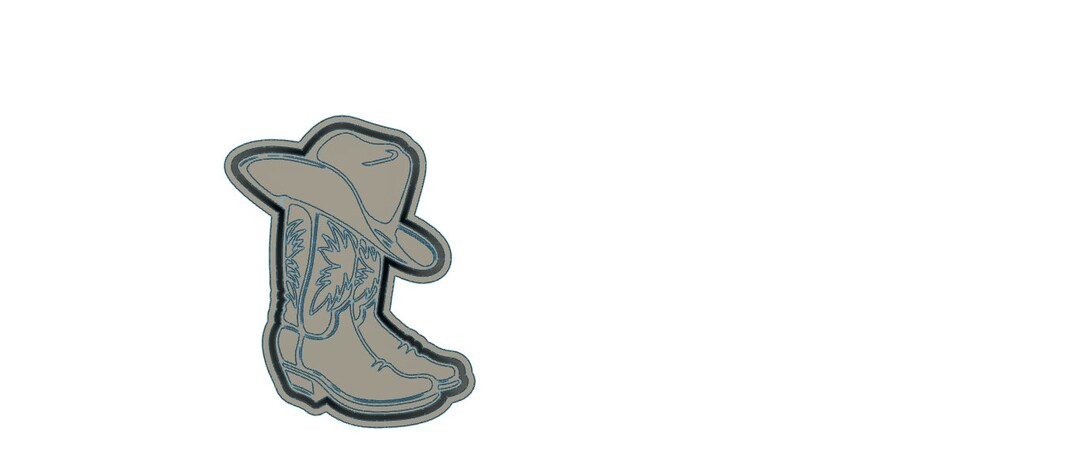 Cowboys Boots and Hat Freshie Blank for Molding 3D Printer File STL - Etsy