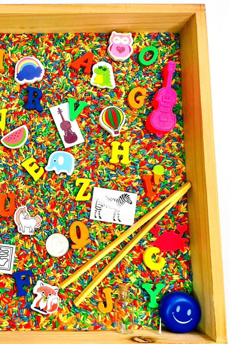 Alphabet Sensory Bin, Uppercase Letters Sensory Bin, Sensory Kit ...