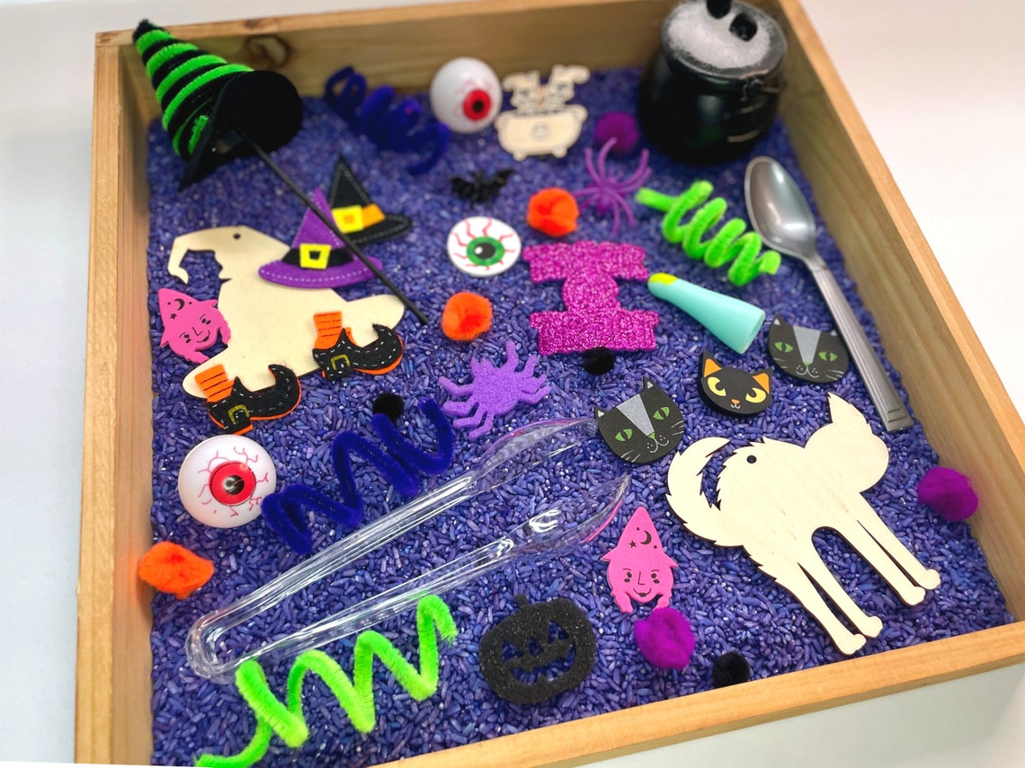 Witch's Cauldron Sensory Bin, Halloween Sensory Bin, Halloween Activity ...