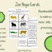 Zoo Yoga Cards, Yoga Cards for Kids, Movement Cards, Gross Motor Cards ...