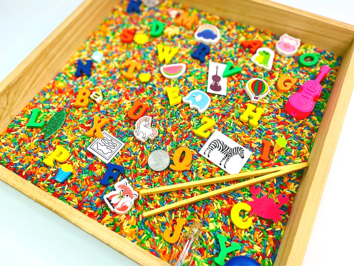 Alphabet Sensory Bin, Uppercase Letters Tracing, Sensory Kit, Letter ...