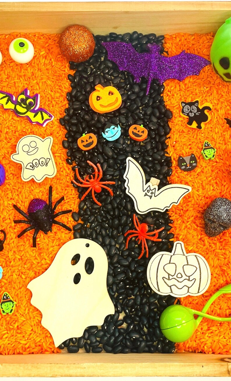 Halloween Sensory Bin Halloween Activity Sensory Kit Spooky - Etsy