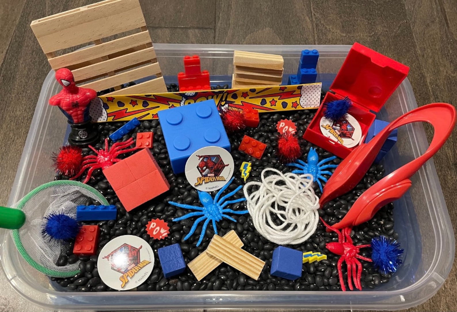 Spiderman Sensory Bin Spiderman Sensory Kit Spiderman | Etsy
