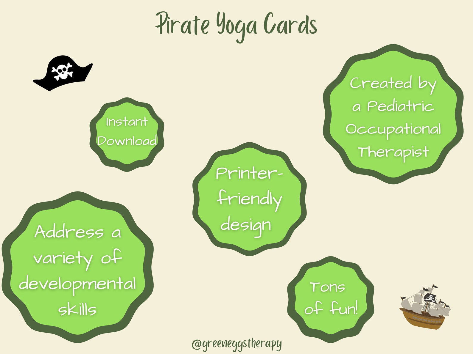 Pirate Yoga Cards, Yoga Cards for Kids, Movement Cards, Gross Motor ...