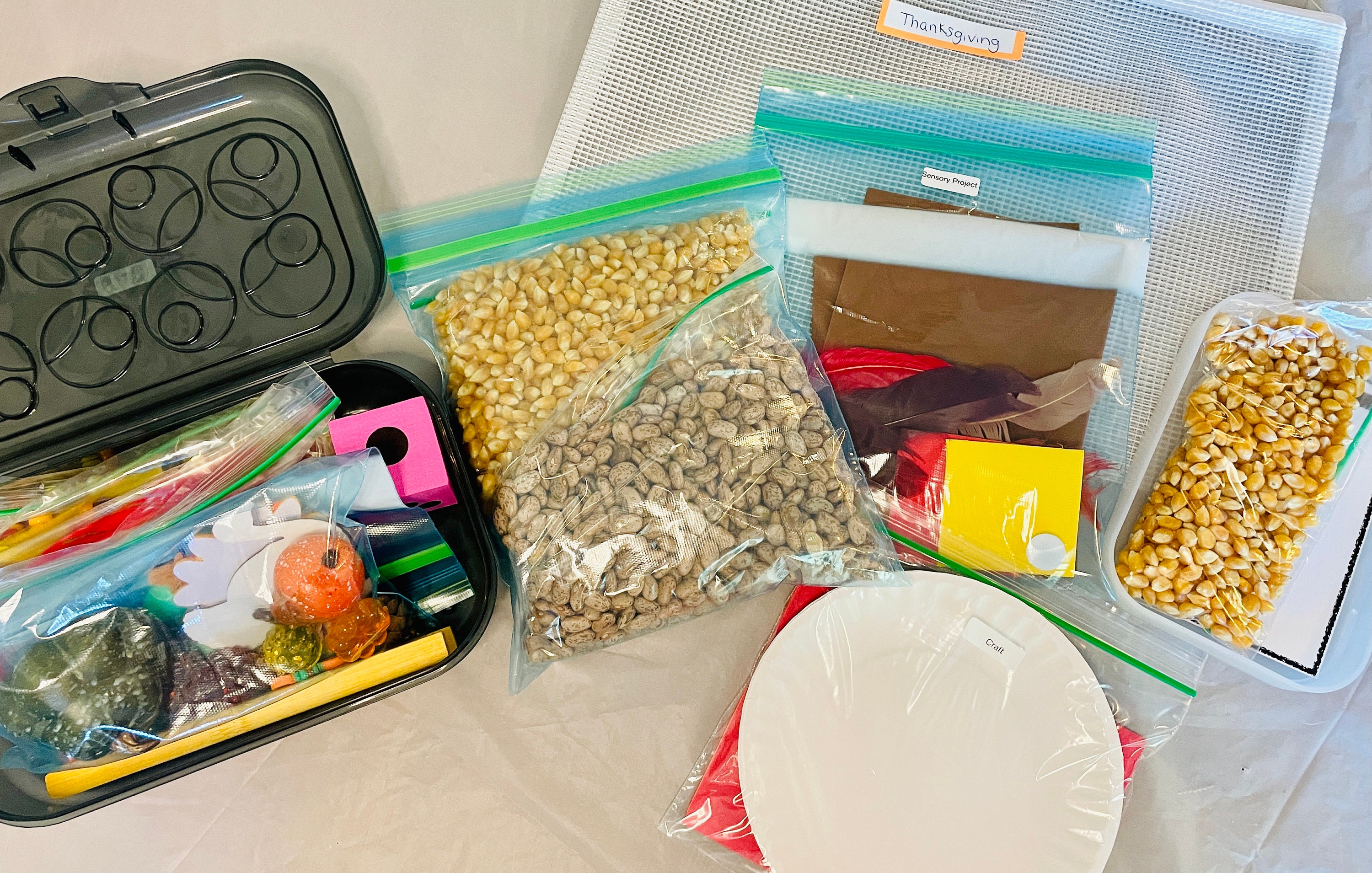 Thanksgiving Activity Kit, Craft Kit, Learning Kit, Home Learning ...