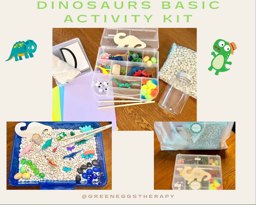 Dinosaurs Activity Kit, Sensory Kit, Home Learning, Preschool ...