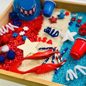 July 4th Sensory Bin, 4th of July Activity, Sensory Play, Sensory Kit ...