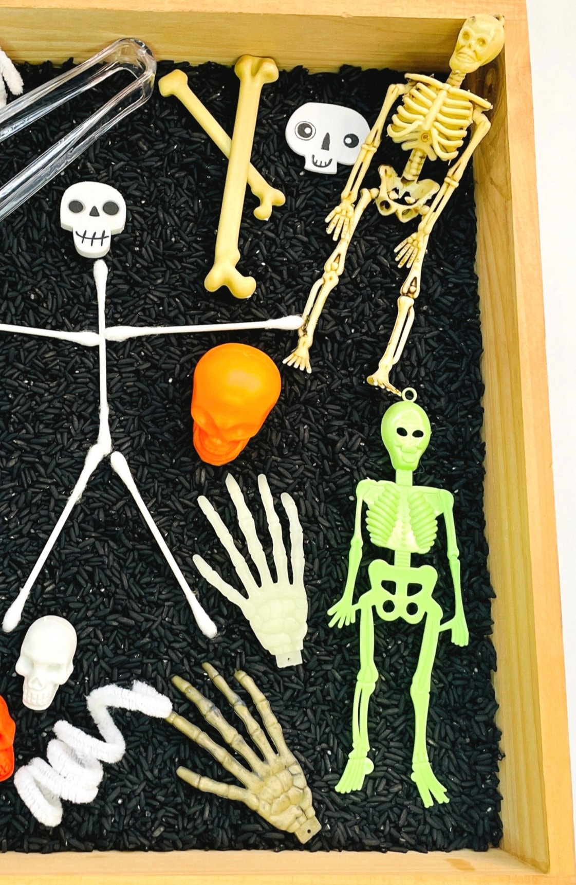Skeleton Sensory Bin, Halloween Activity, Halloween Sensory Kit ...