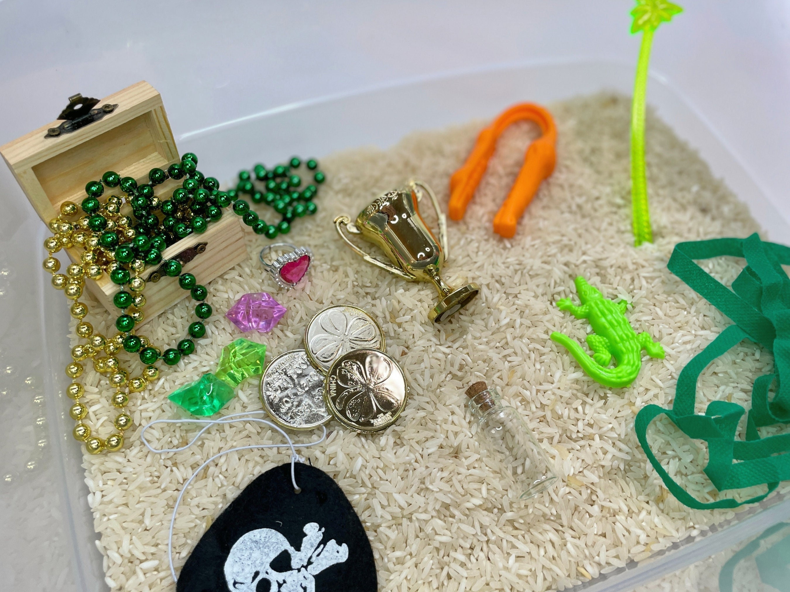 Pirate Sensory Bin Pirate Activity Sensory Toy Pretend - Etsy