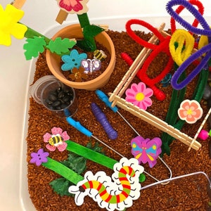 Spring Sensory Bin, Flower Garden Sensory Bin, Bugs and Insects Sensory ...