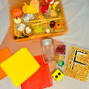 Fall Activity Kit, Sensory Kit, Learning Kit, Craft Kit, Home Learning ...
