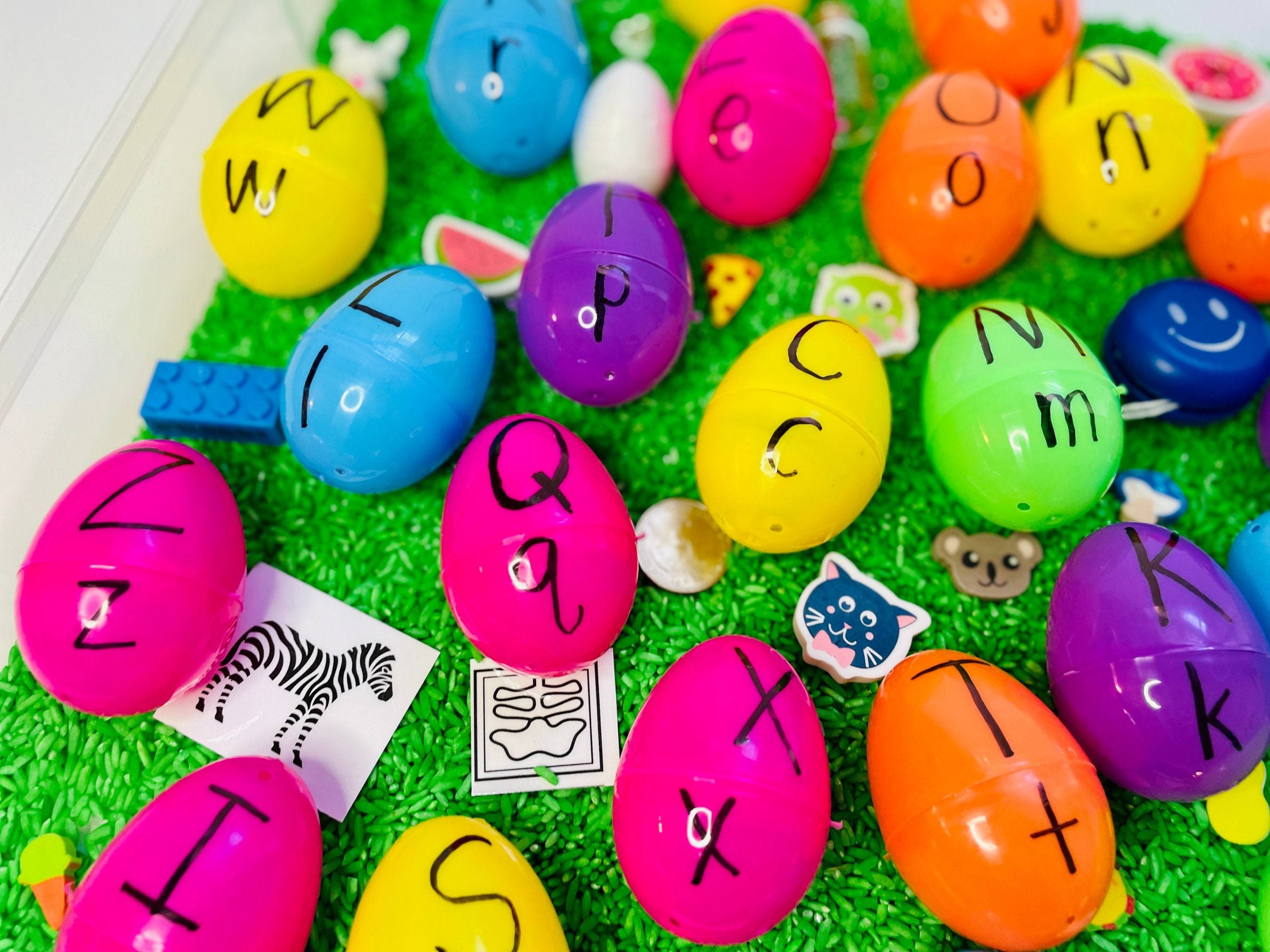 Uppercase Alphabet Sensory Bin, Letter Activity, Letter Matching ...