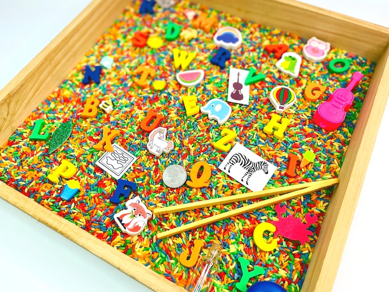 Alphabet Sensory Bin, Uppercase Letters Sensory Bin, Sensory Kit ...