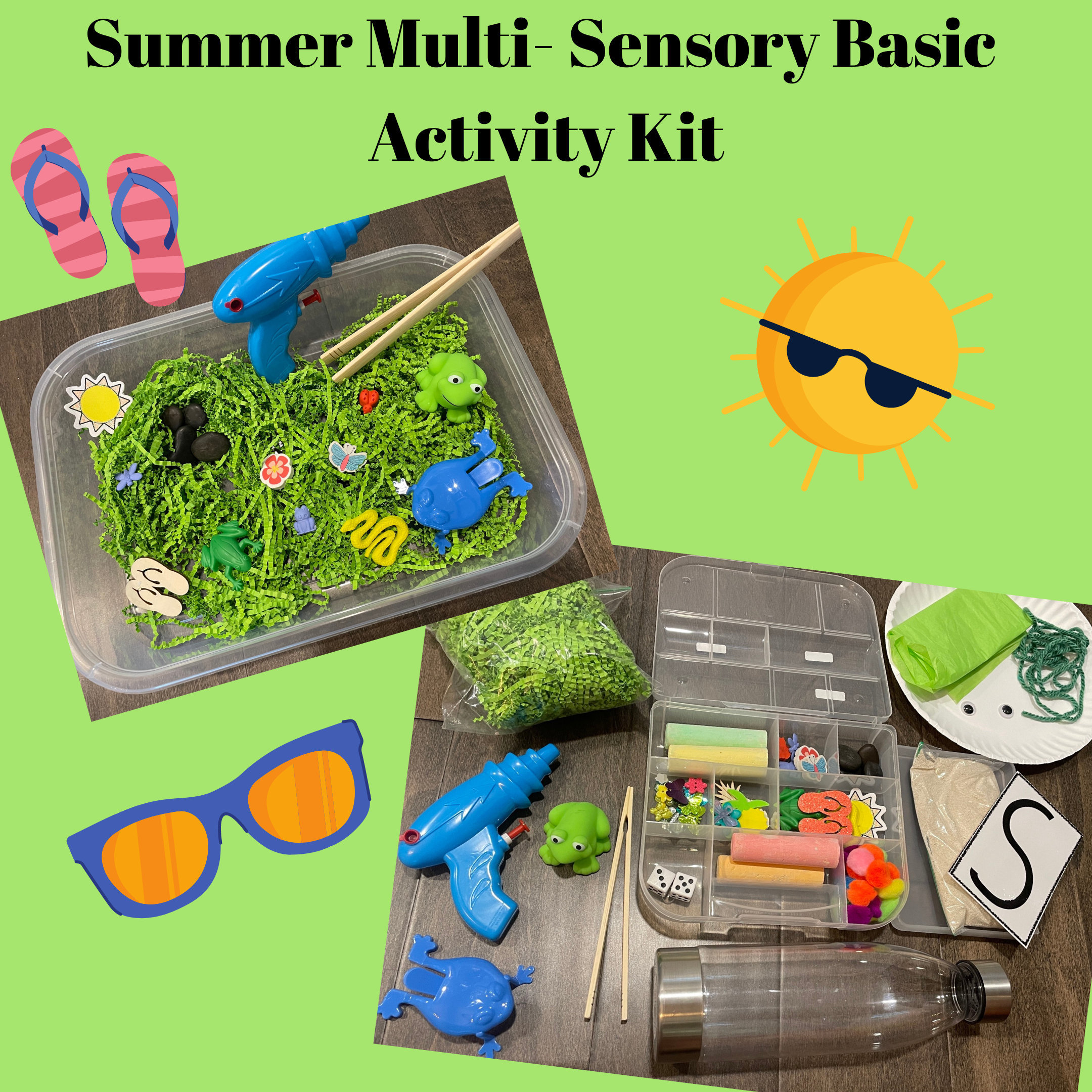 Summer Activity Kit, Summer Sensory Kit, Home Learning, Sensory Play ...