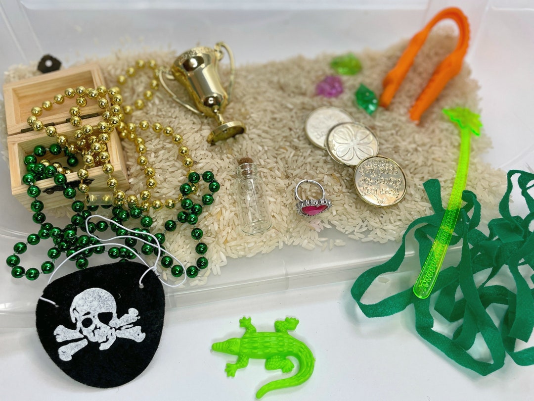 Pirate Sensory Bin, Pirate Activity, Sensory Toy, Pretend Play, Play ...