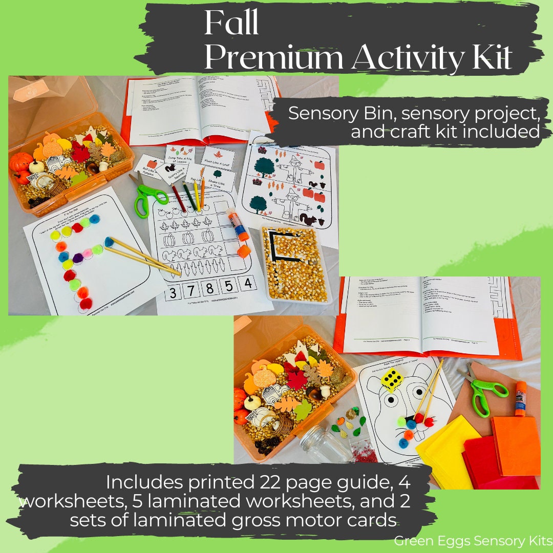 Fall Activity Kit, Fall Activity, Learning Kit, Craft Kit, Home ...