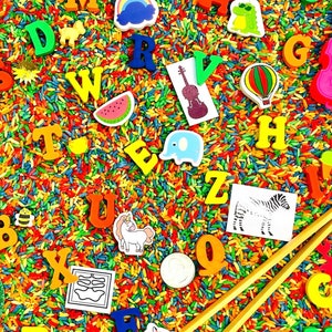 Alphabet Sensory Bin, Uppercase Letters Sensory Bin, Sensory Kit ...