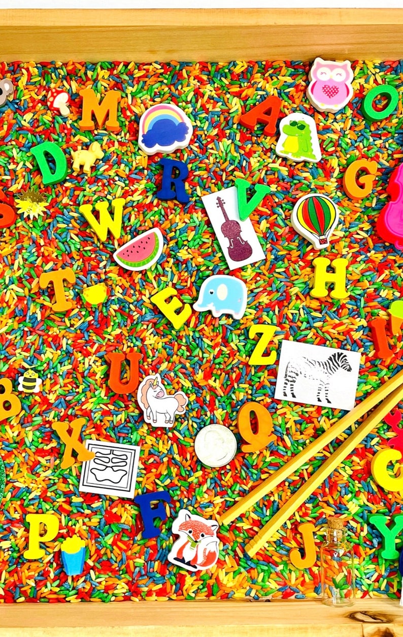 Alphabet Sensory Bin, Uppercase Letters Sensory Bin, Sensory Kit ...