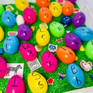 Uppercase Alphabet Sensory Bin, Letter Activity, Letter Matching ...