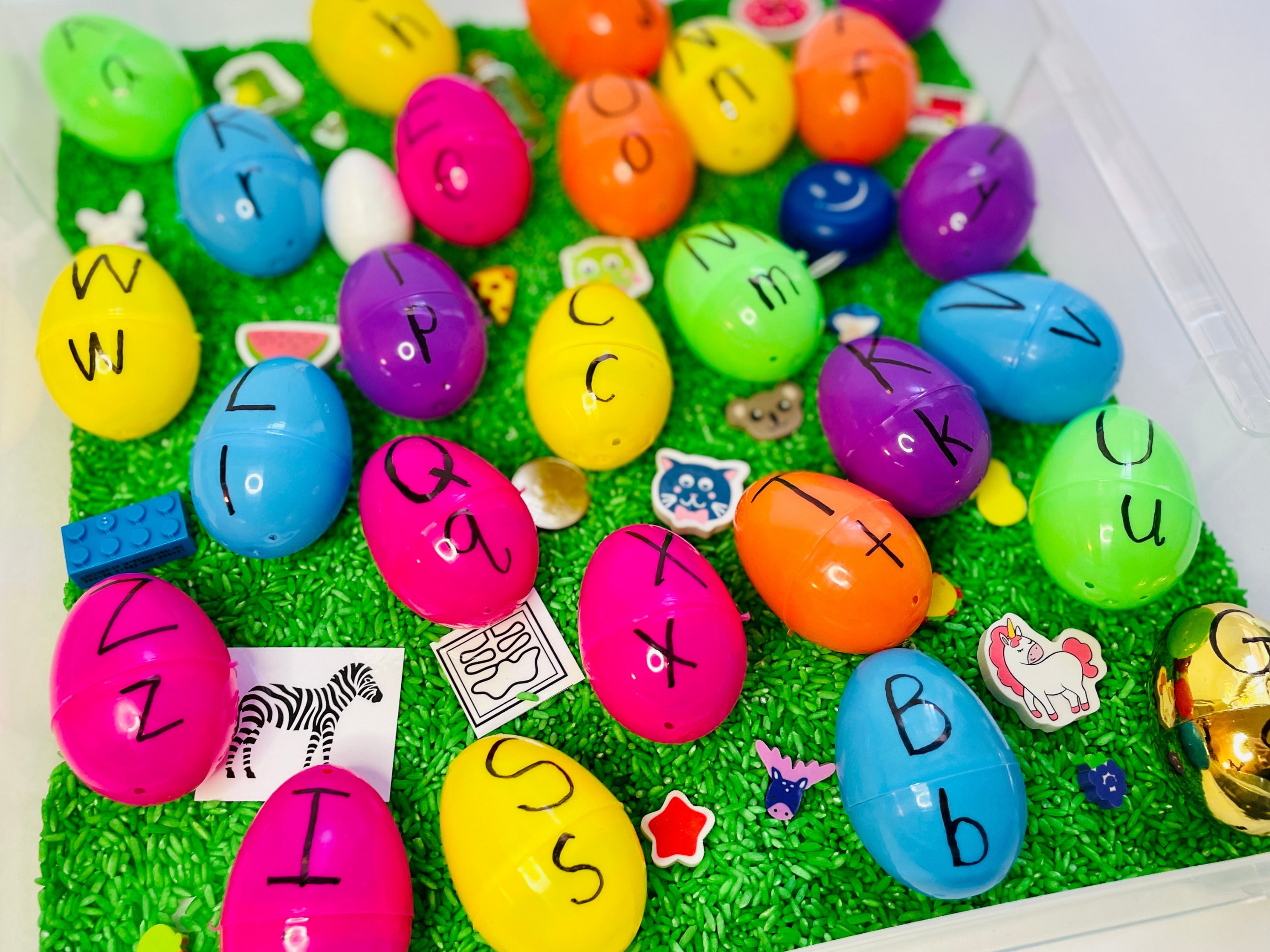 Uppercase Alphabet Sensory Bin, Letter Activity, Letter Matching ...