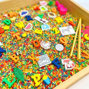Alphabet Sensory Bin, Uppercase Letters Sensory Bin, Sensory Kit ...