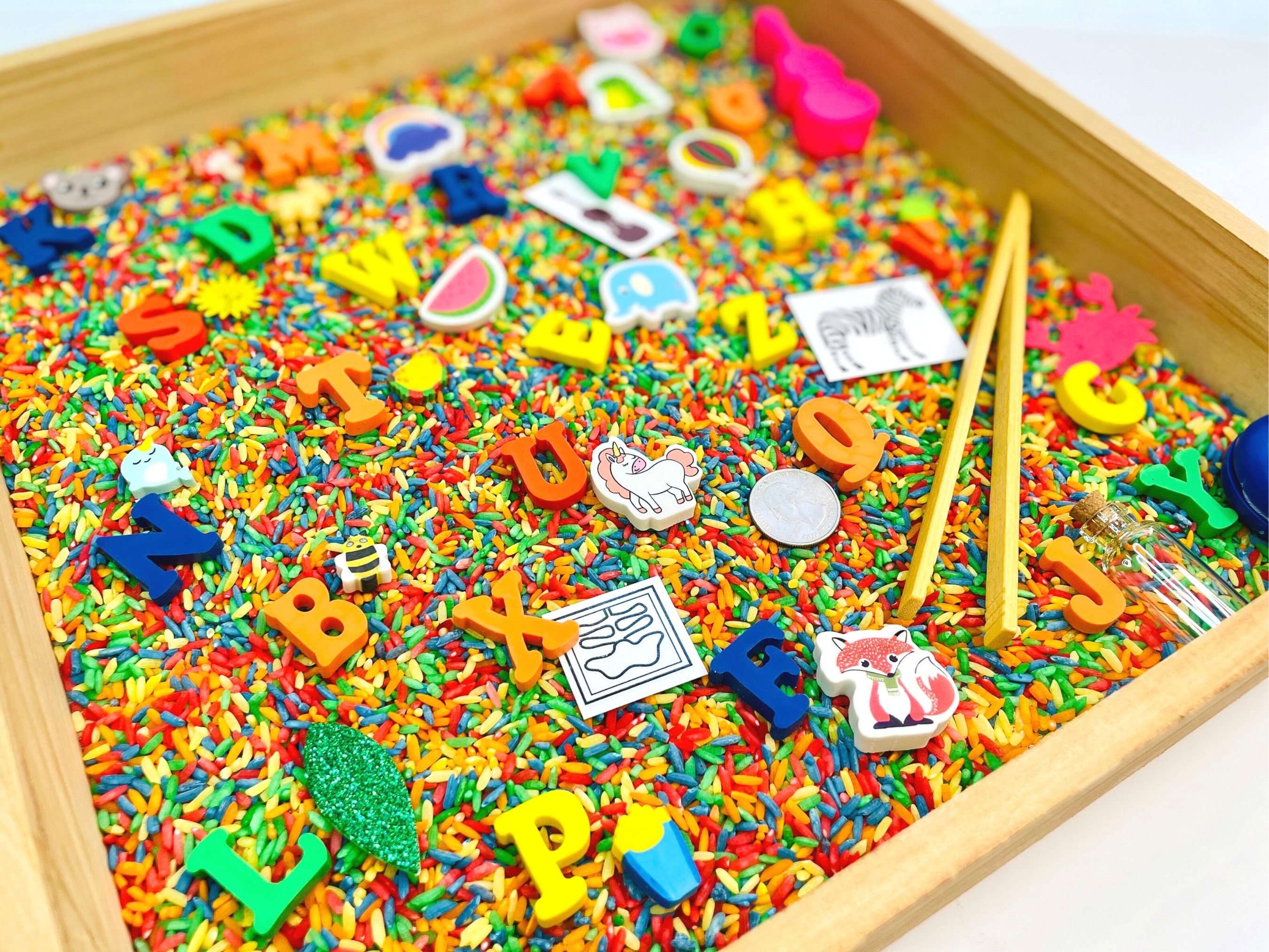 Alphabet Sensory Bin, Uppercase Letters Sensory Bin, Sensory Kit ...