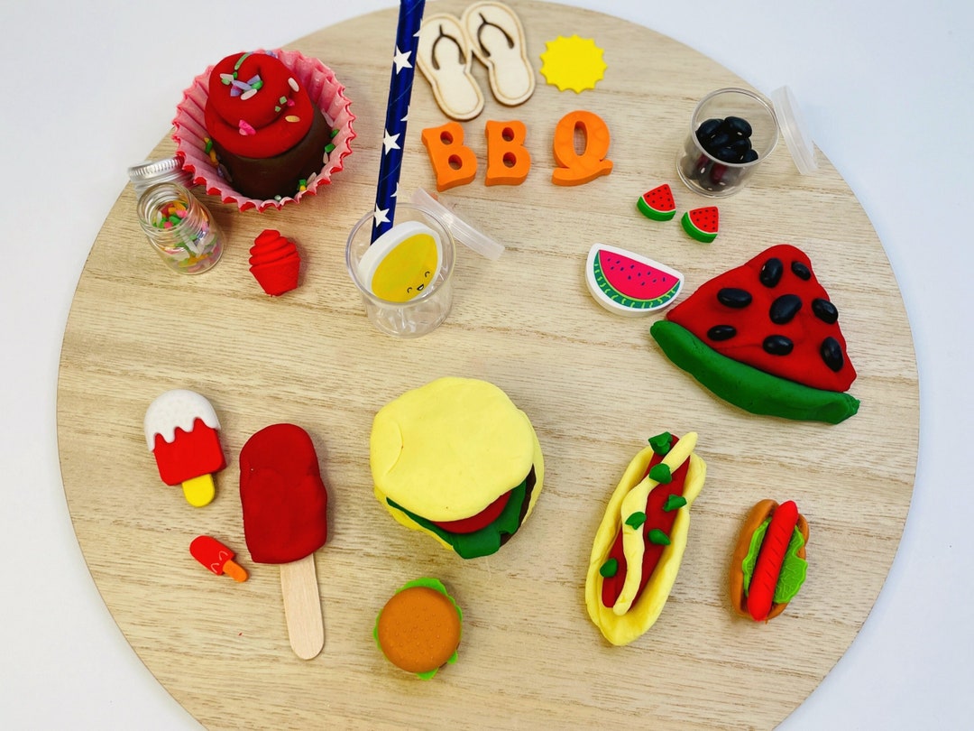 BBQ Sensory Kit, Sensory Box, Playdough Kit, Playdoh Kit, Pretend Food ...