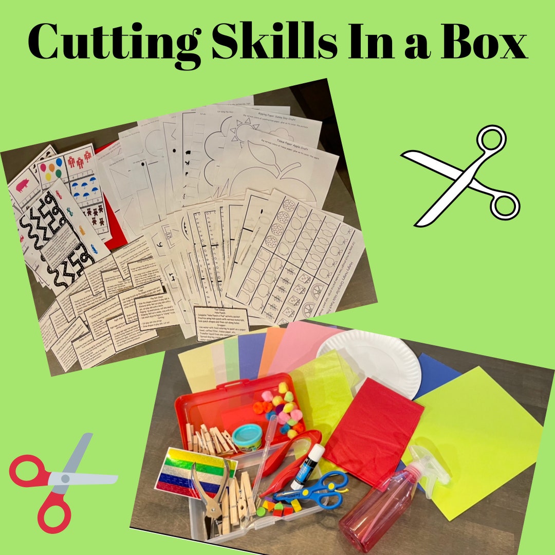 Cutting Activity Kit, Cutting Practice, Scissor Skills, Home Learning ...