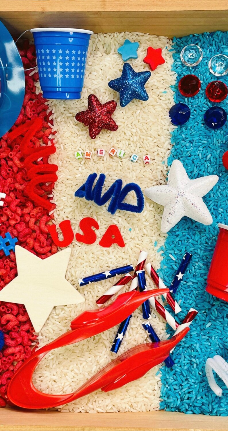 July 4th Sensory Bin 4th of July Activity Sensory Play - Etsy