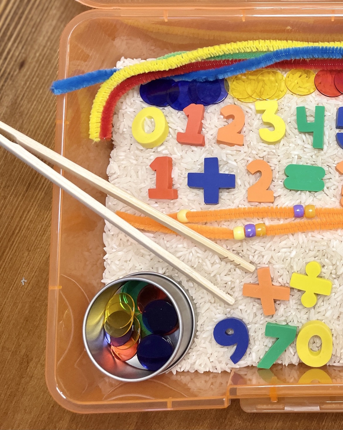 Numbers Sensory Bin, Numbers Activity, Math Activity, Learning Kit ...