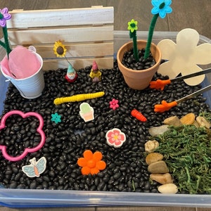 Garden Sensory Bin, Garden Activity, Pretend Play, Sensory Toy ...