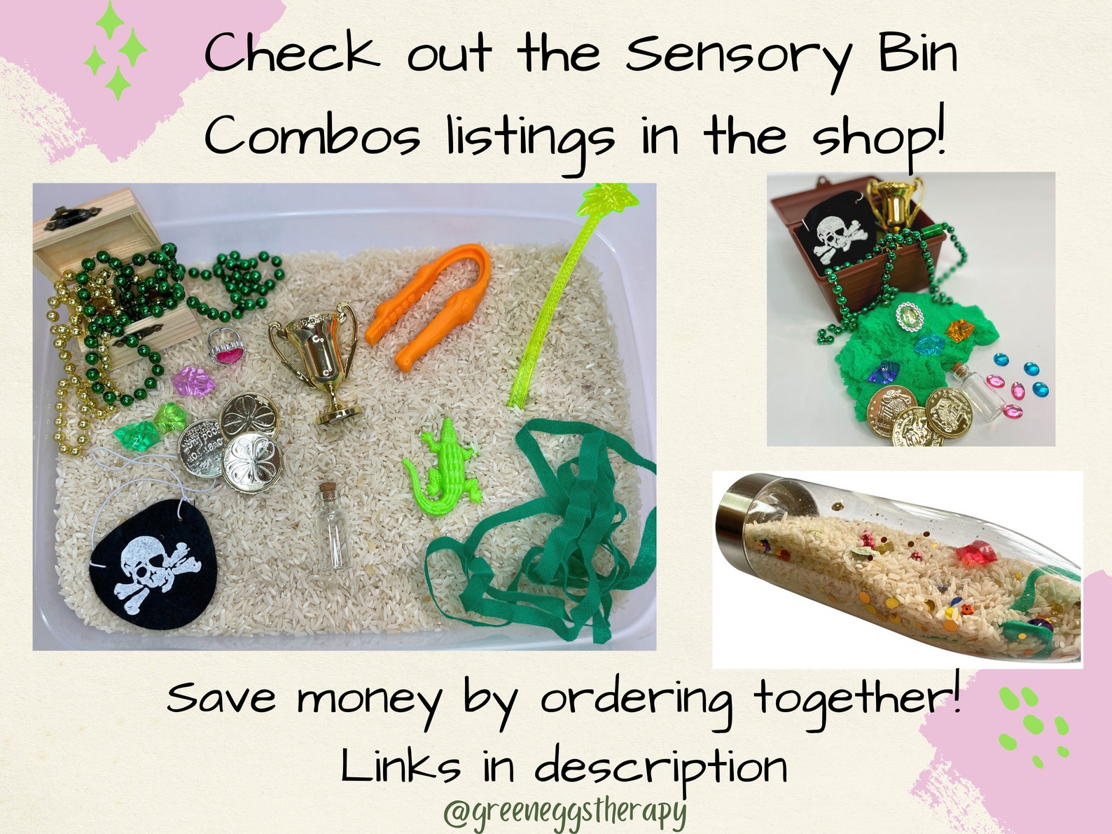 Pirate Sensory Bin Pirate Activity Sensory Toy Pretend - Etsy