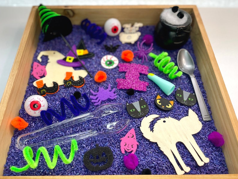 Witch's Cauldron Sensory Bin, Halloween Sensory Bin, Halloween Activity ...