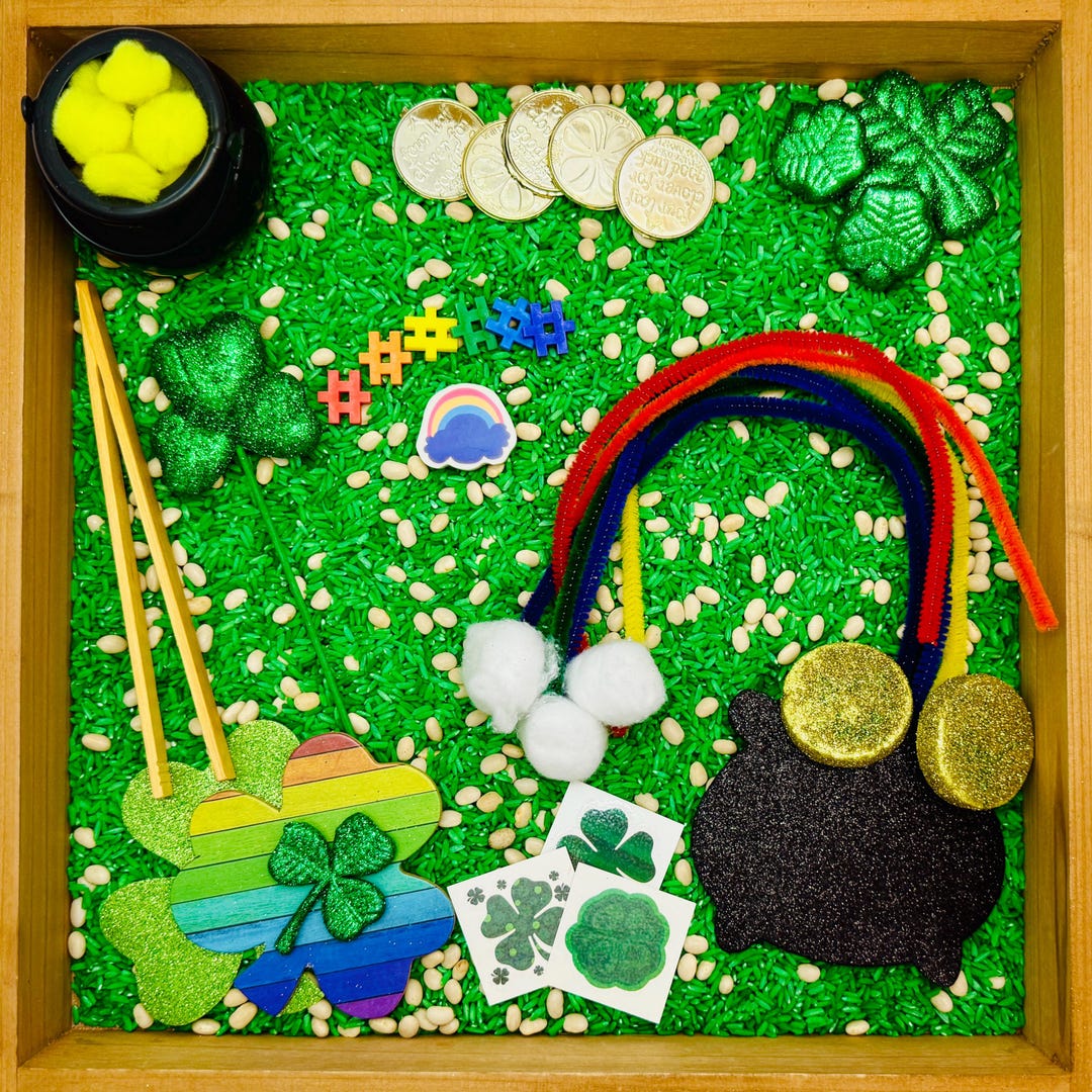 St Patricks Day Sensory Bin, St. Pattys Day Sensory Kit, Sensory Bin ...