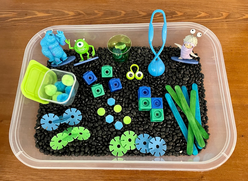 Monsters Inc Sensory Bin, Sensory Play, Pretend Play, Sensory Toy ...