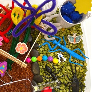 Spring Sensory Bin, Flower Garden Sensory Bin, Bugs and Insects Sensory ...