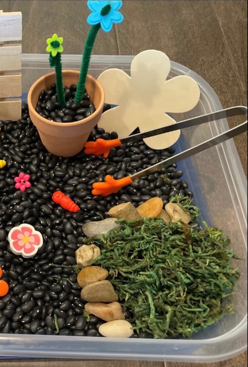 Garden Sensory Bin, Garden Activity, Pretend Play, Sensory Toy ...