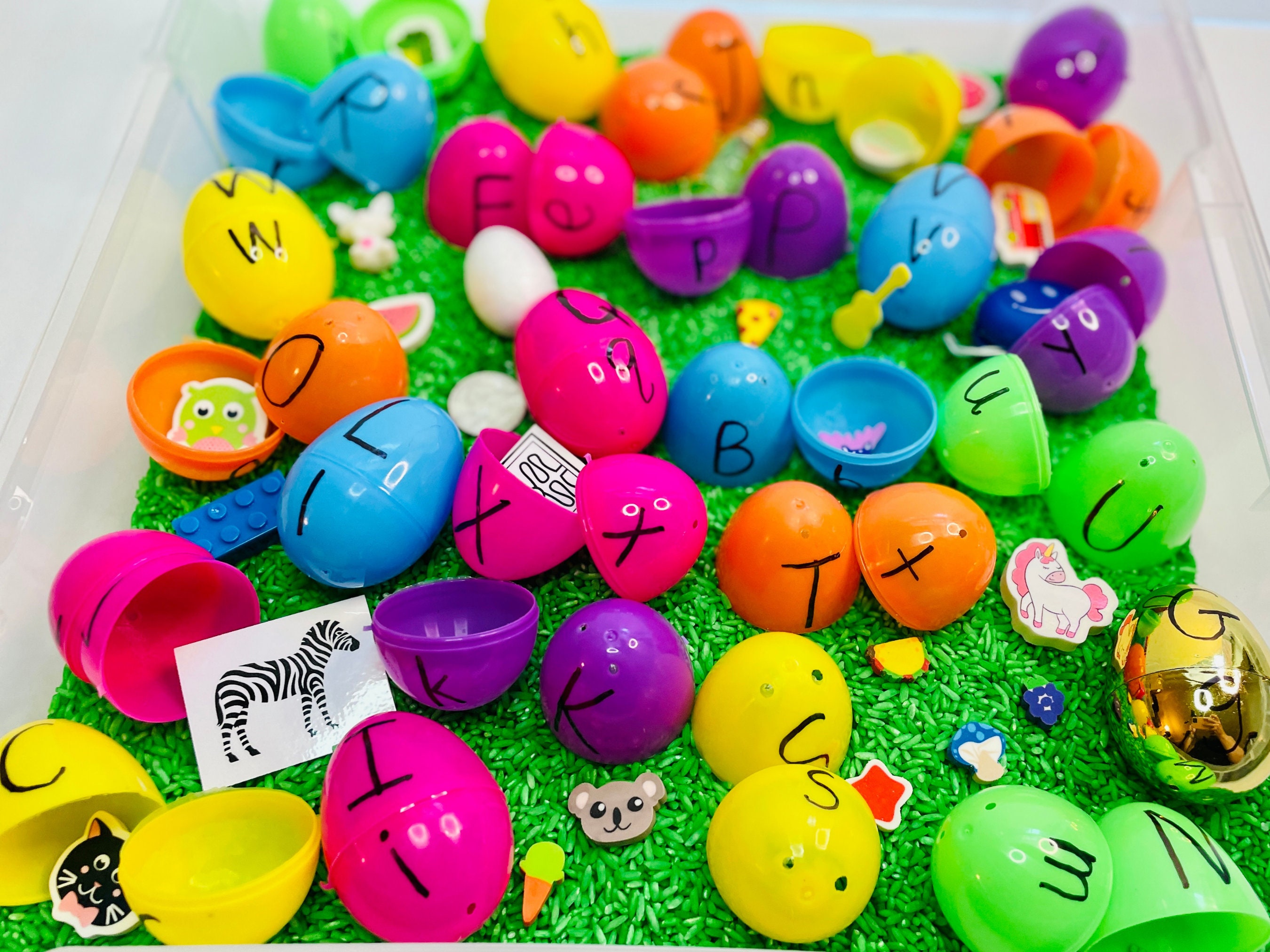 Easter Sensory Bin, Easter Basket Stuffer, Easter Gift, Alphabet ...