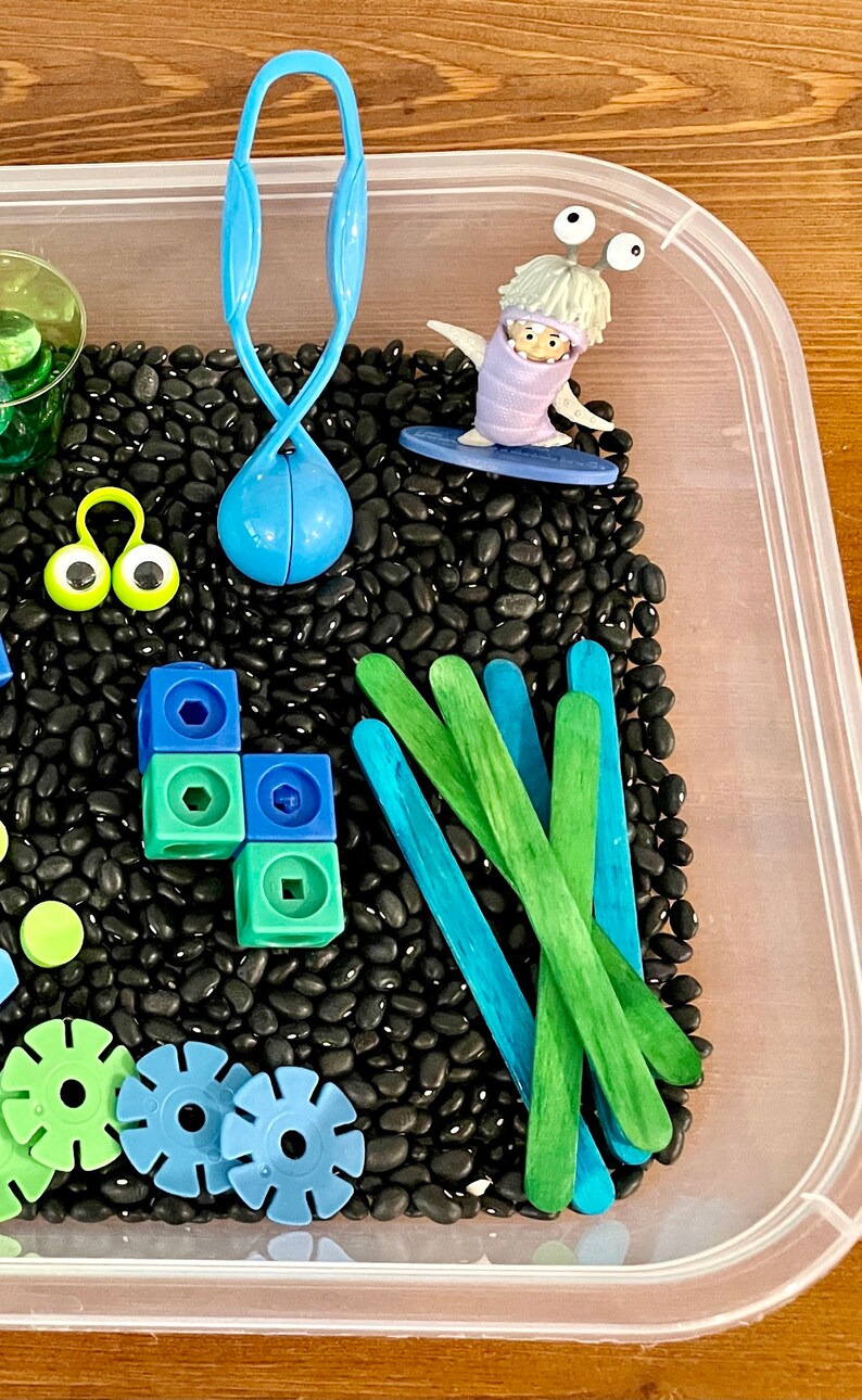 Monsters Inc Sensory Bin, Sensory Play, Pretend Play, Sensory Toy ...