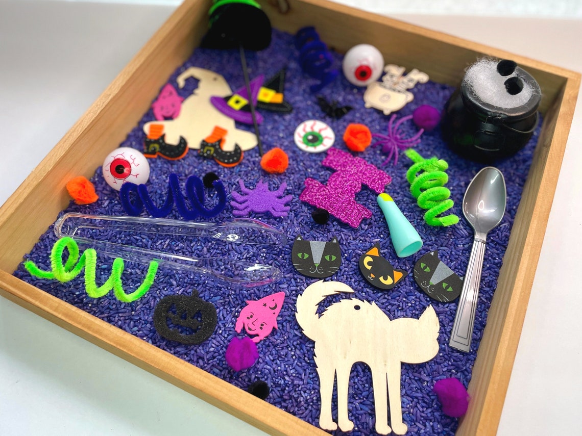 Witch's Cauldron Sensory Bin, Halloween Sensory Bin, Halloween Activity ...