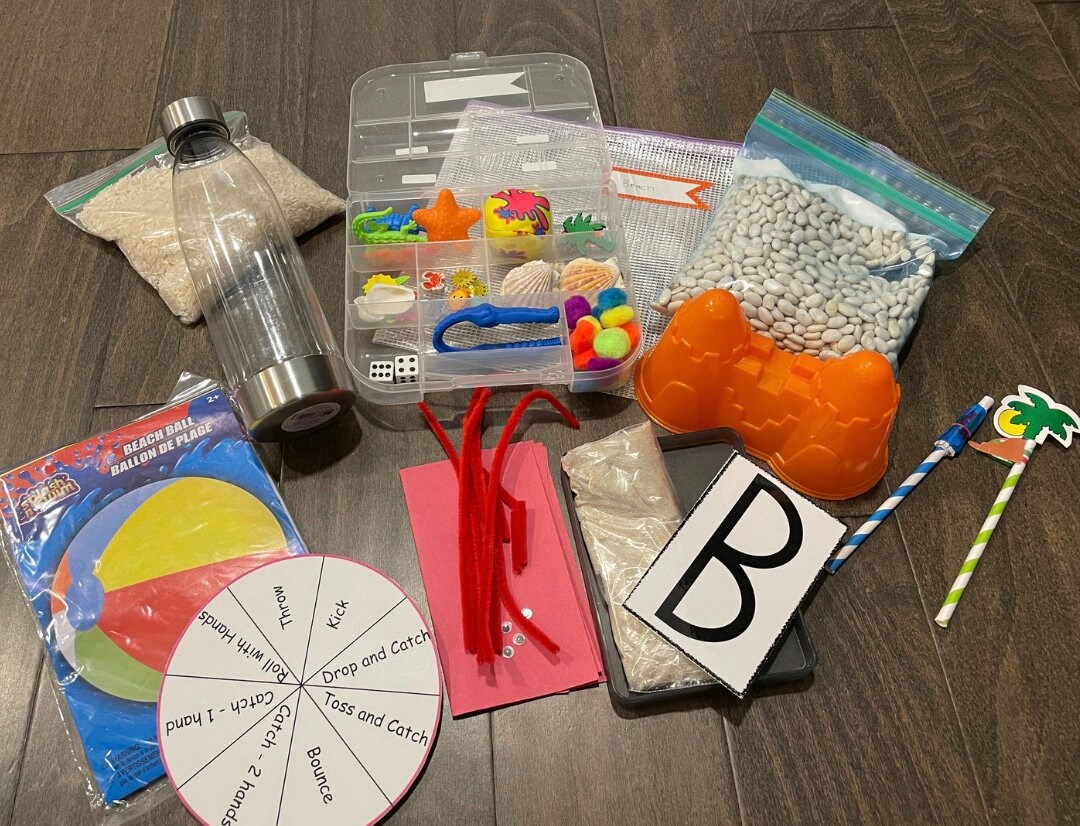 Sensory Play Learning Kit Activity Box-ALL printed/laminated,READY to ...