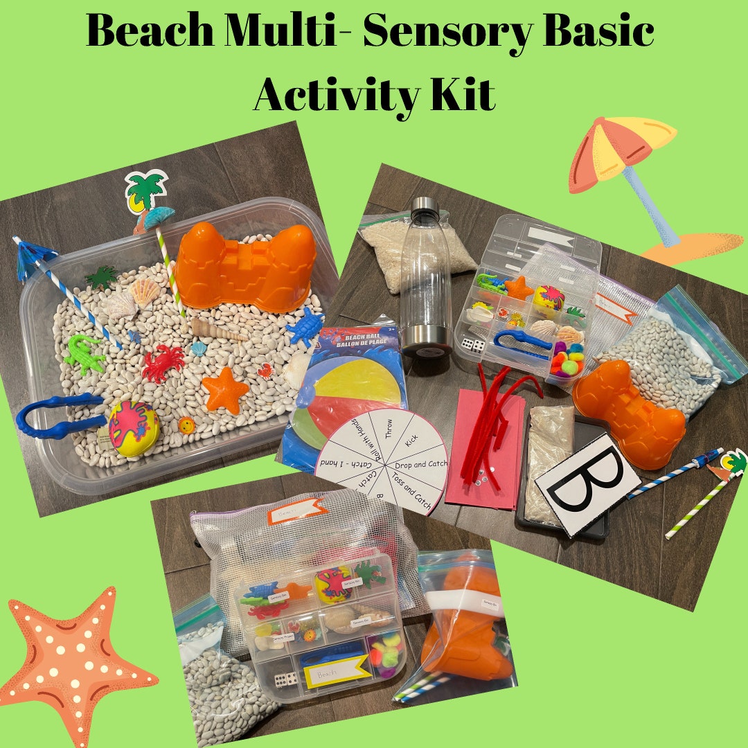 Kit d’activités de plage, Kit sensoriel de plage, Trousse d ...