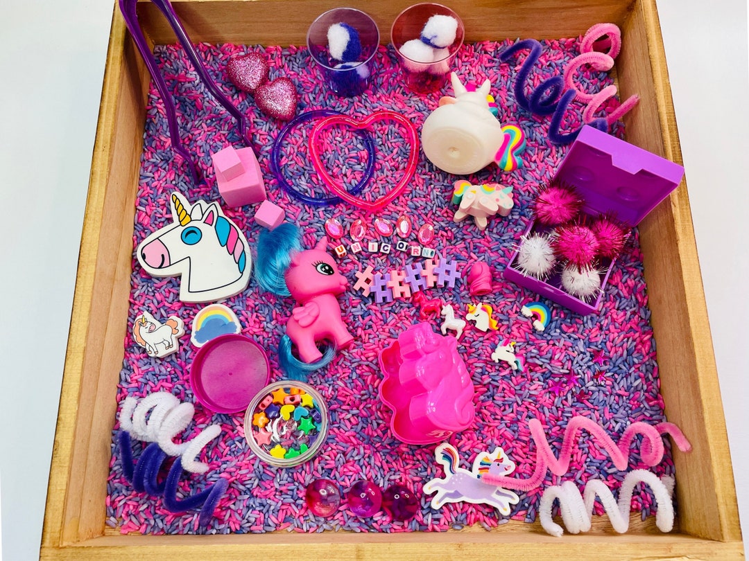 Unicorn Sensory Bin, Unicorn Activity, Sensory Toy, Pretend Play ...
