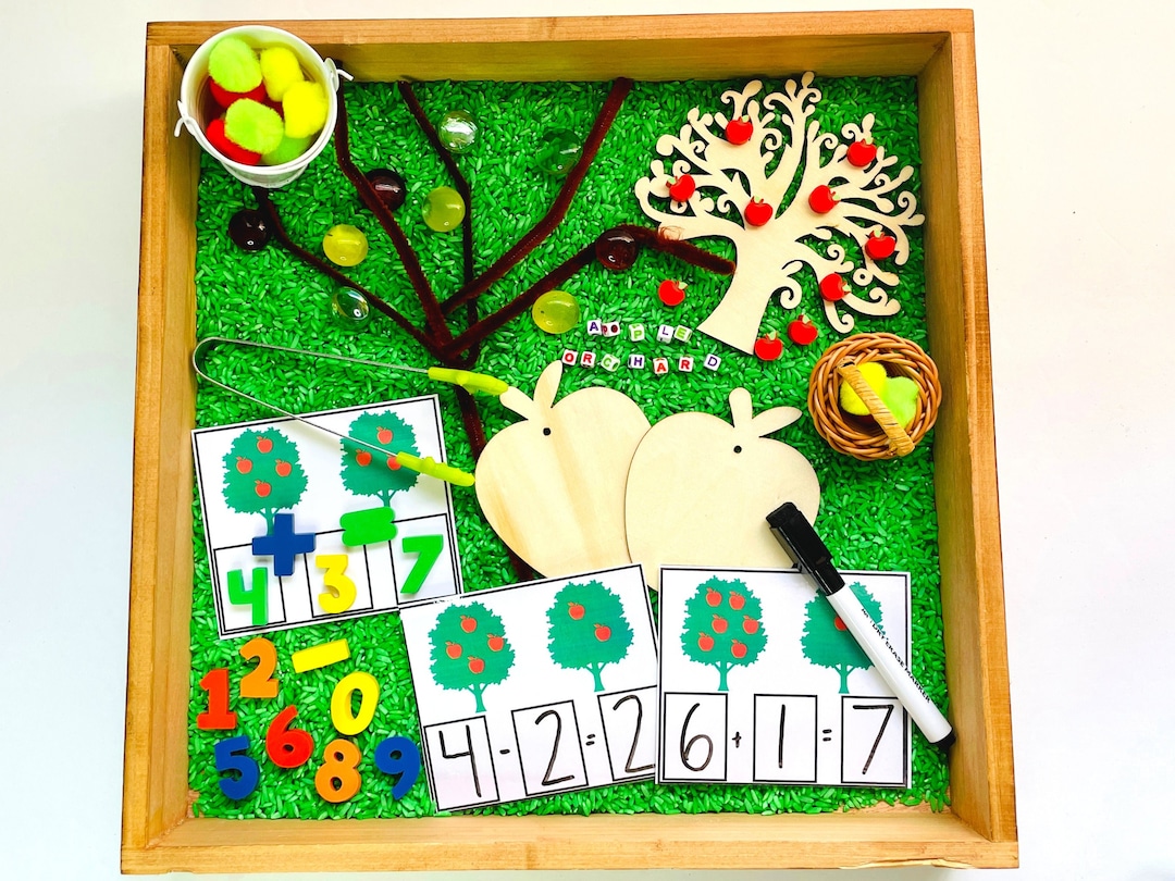 Apple Picking Sensory Bin, Apple Orchard Activity, Sensory Kit, Sensory ...