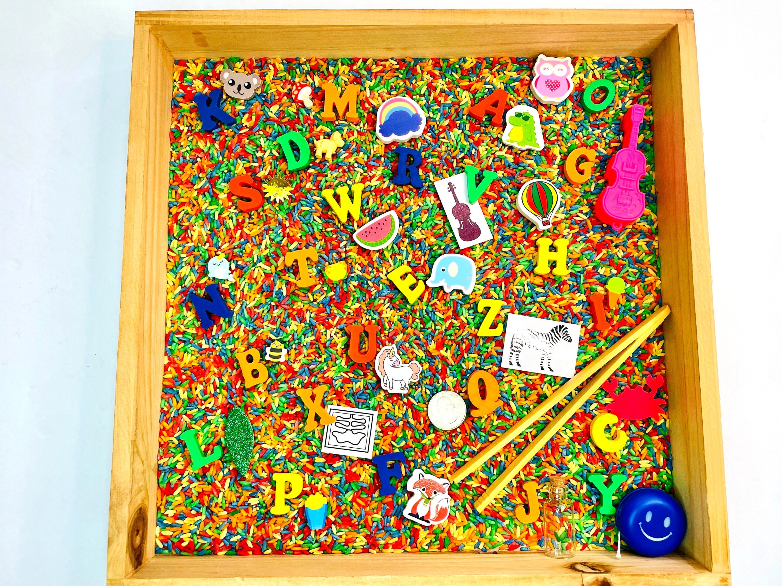 Alphabet Sensory Bin, Uppercase Letters Tracing, Sensory Kit, Letter ...