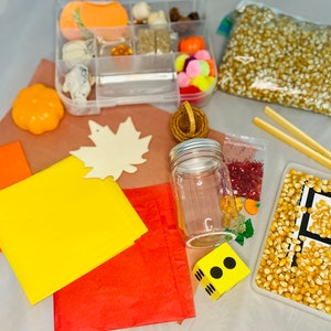 Fall Activity Kit, Sensory Kit, Learning Kit, Craft Kit, Home Learning ...